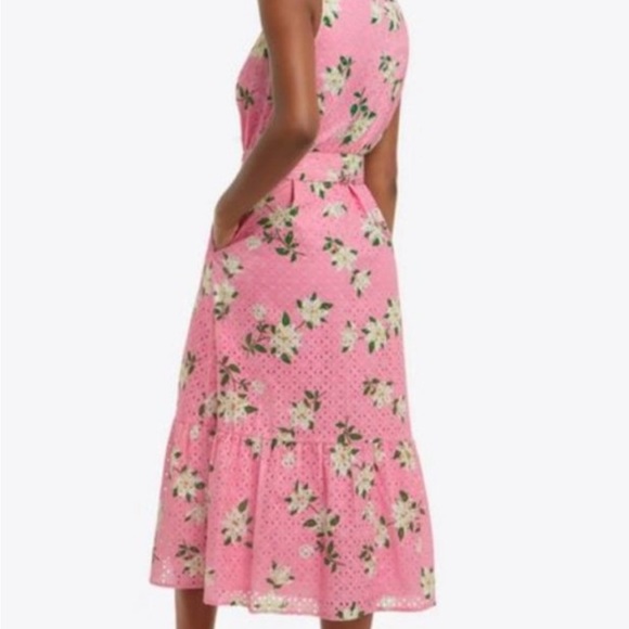 Draper James | Dresses | Nwot Draper James Pink Eyelet Magnolia Midi ...